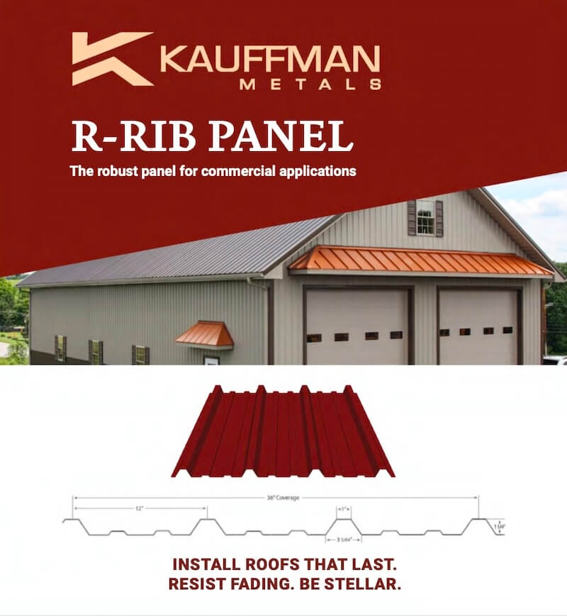 R-Rib Roofing for Sale | Kauffman Metals